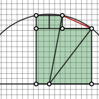 Red Line Segment AF = 6 | Desmos