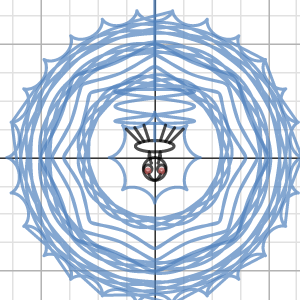parametric final: spider | Desmos