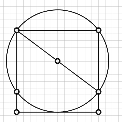 Diameter = 2 R = 15 | Desmos