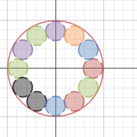 Rotating Circle Clock | Desmos