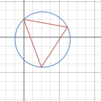 3 point circle | Desmos