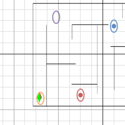 Desmaze - Dotted Line path | Desmos