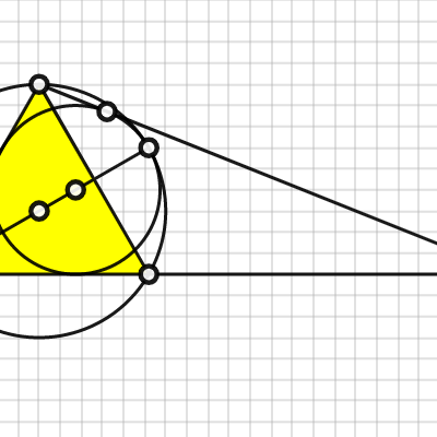 Proof: AD / AE = 1 / 7 | Desmos