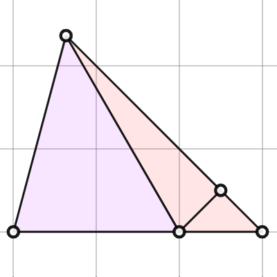 α = ACB / 3 = 15 ° | Desmos