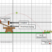 catapult parabola | Desmos