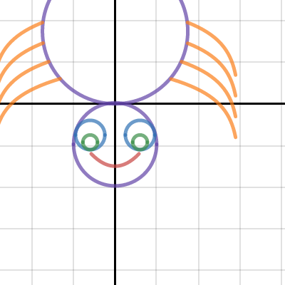 Friendly Spoopy Spider | Desmos