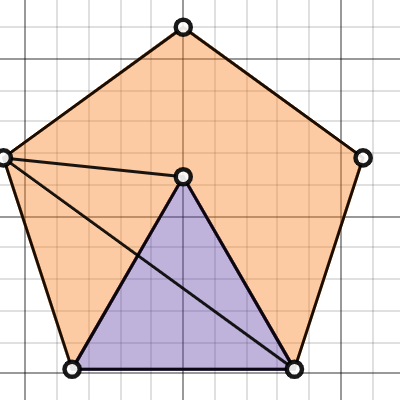 Angle ECF = X = 30° | Desmos