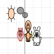 Monkey, Pig and Bunny colours | Desmos