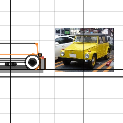 Volkswagen thing with audi grille | Desmos