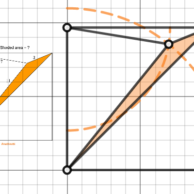 Shaded Area = 8 | Desmos