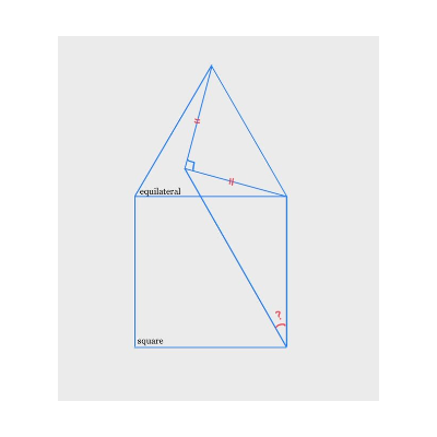 Missing Angle X = 30° | Desmos