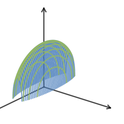 3D Graph using Parametric Lines | Desmos