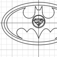 Superman and batman| Desmos