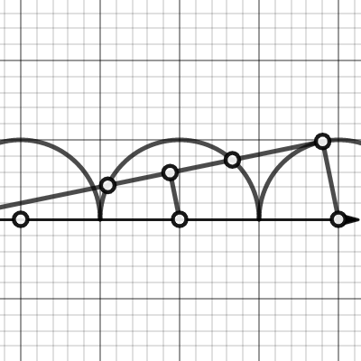 Line Segment AB = X = 8 | Desmos