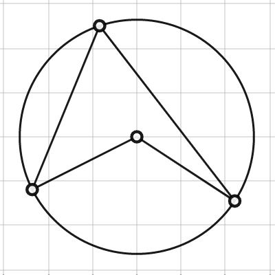 Circular Segment AB = 4 | Desmos