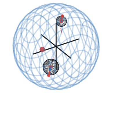 3D elastic collision | Desmos