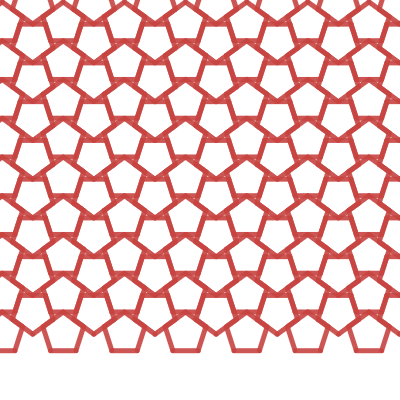 Pentagonal ice-ray packing | Desmos