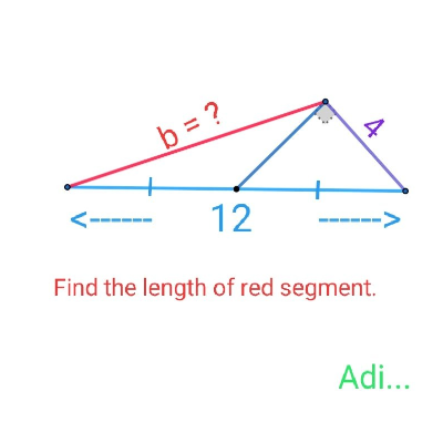 Segment b = 9.79795897113 | Desmos