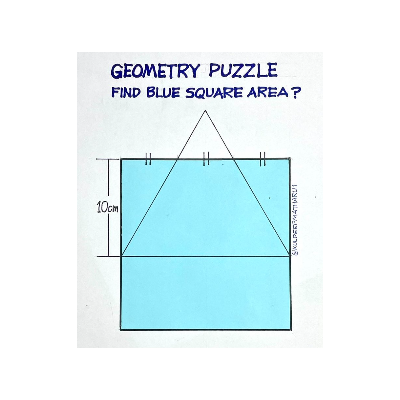 Area of Blue Square = 300 | Desmos