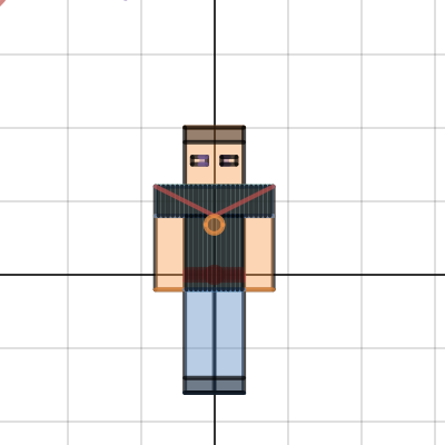 Steve from Minecraft | Desmos