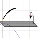 Orange Basketball - will it make it? | Desmos