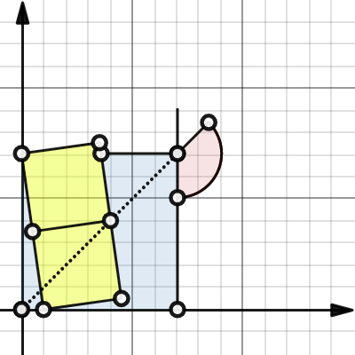 Angle FDG = 135° | Desmos