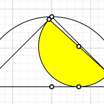 Semicircle in Right Triangle | Desmos