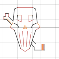 hockey skull mask | Desmos