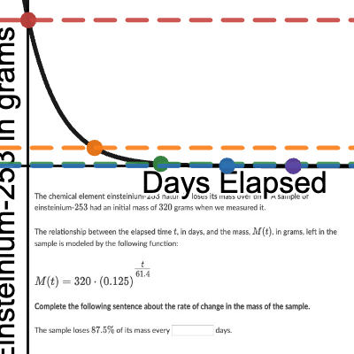 8.15 Interpret time in exponential models | Desmos