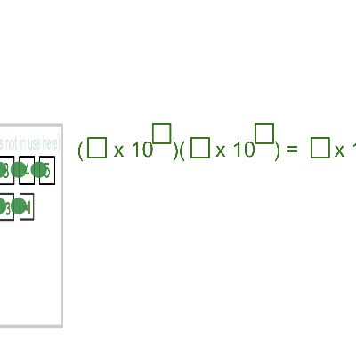 Open Middle: Operations with scientific notation | Desmos
