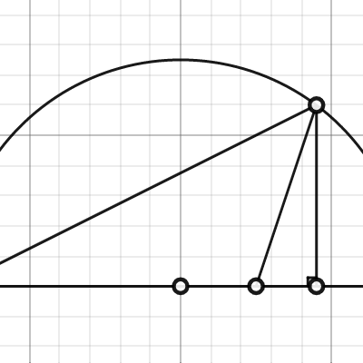 Line Segment DE = X = 2 | Desmos