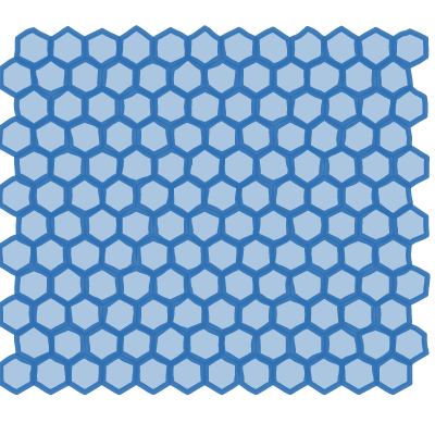 perlin noisy hexagon grid | Desmos
