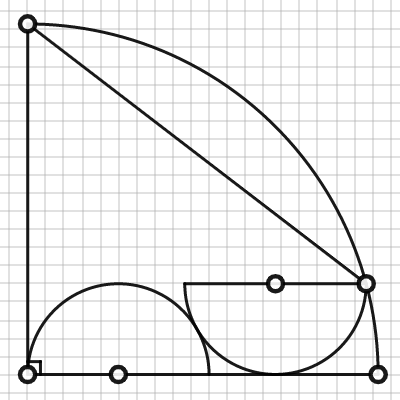 Angle BNM = 75 / 2 = 37.5 | Desmos