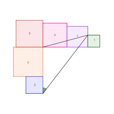 Missing Angle β = 37.5 °| Desmos