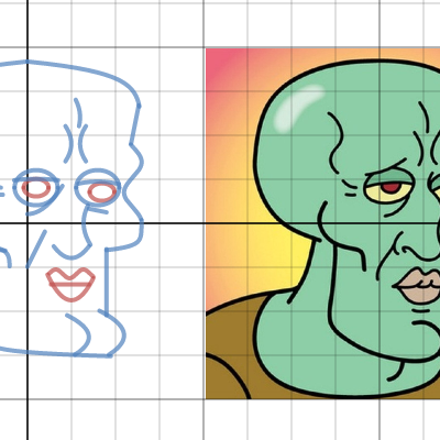 Handsome Squidward | Desmos
