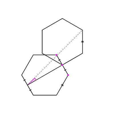 Pink Angle = 15°| Desmos