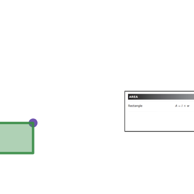 Area: Rectangle lxw 4th | Desmos