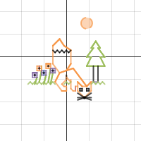 30 Lines Project (Fox)! | Desmos