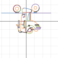 Lupe Cervantes (guido from cars) finished product! :D | Desmos