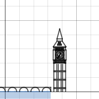 Big Ben and Westminster Bridge | Desmos