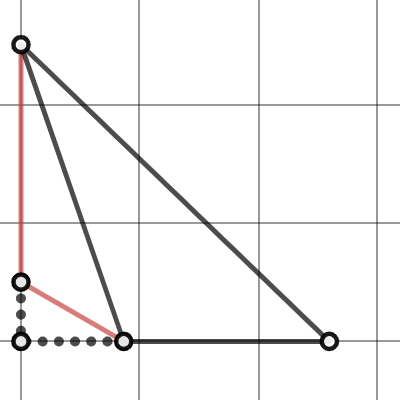 X = AD = 2, Y = BD = 1. | Desmos