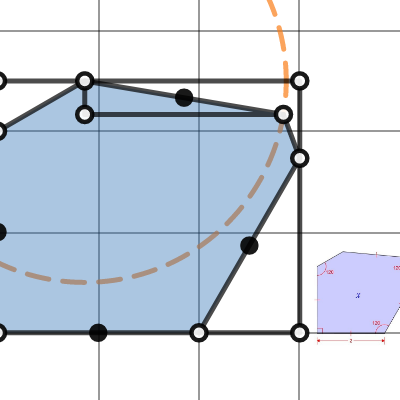 Area Blue = X = 6 | Desmos
