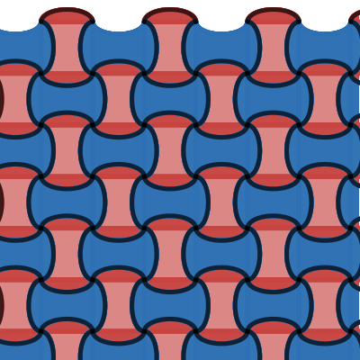 Interlocking bumpy squares 2 | Desmos