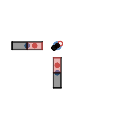 Compass Around Bar Magnets (Perpendicular Draft) | Desmos