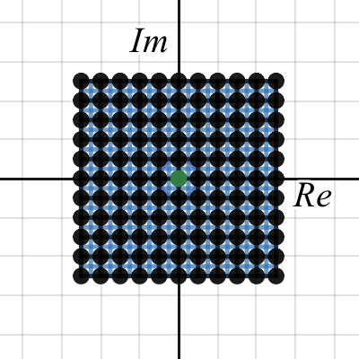 Complex unit-disk preserving Möbius transformations | Desmos