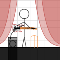 Stick Man with a Guitar | Desmos