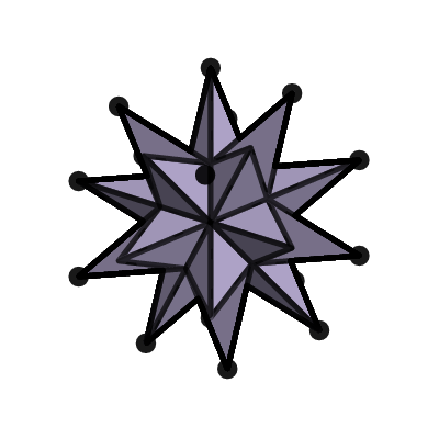 Great stellated dodecahedron | Desmos