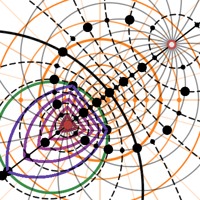 Polygons in stereographic projection of sphere | Desmos