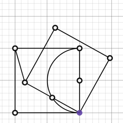 Angle BFG = 45 ° | Desmos