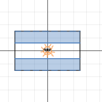 Flag of Argentina Final | Desmos